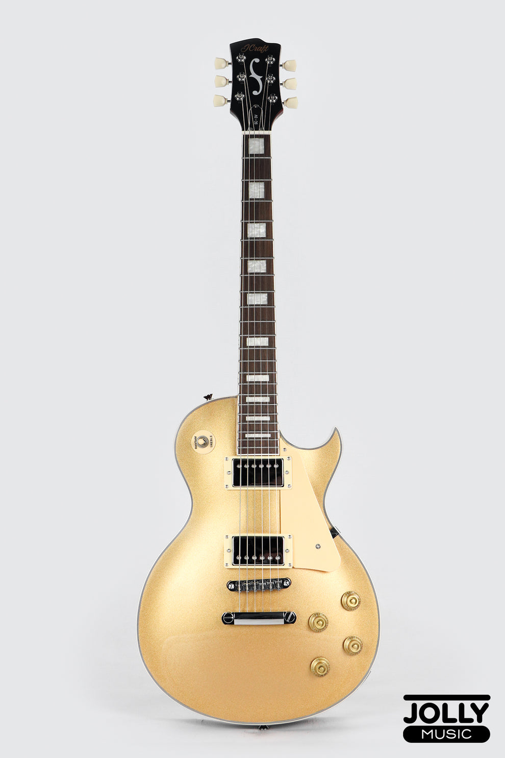 JCraft SC-3V Archtop Single Cut Electric Guitar - Goldtop – Jolly Music