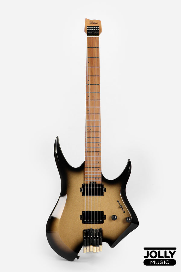 JCraft Aeon Headless Electric Guitar Fixed Bridge Stainless HEF-3 - Go ...