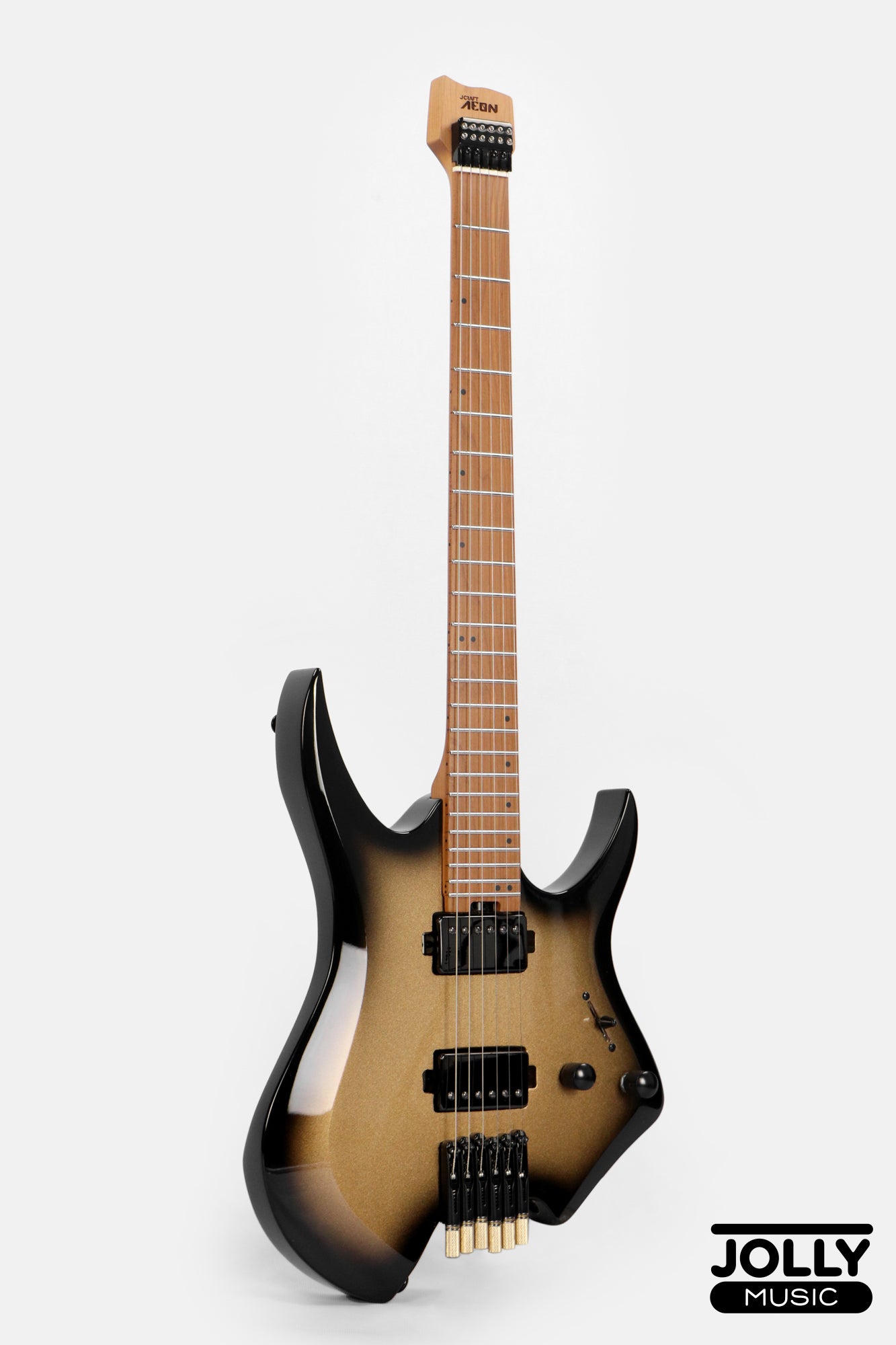 JCraft Aeon Headless Electric Guitar Fixed Bridge Stainless HEF-3 - Go ...