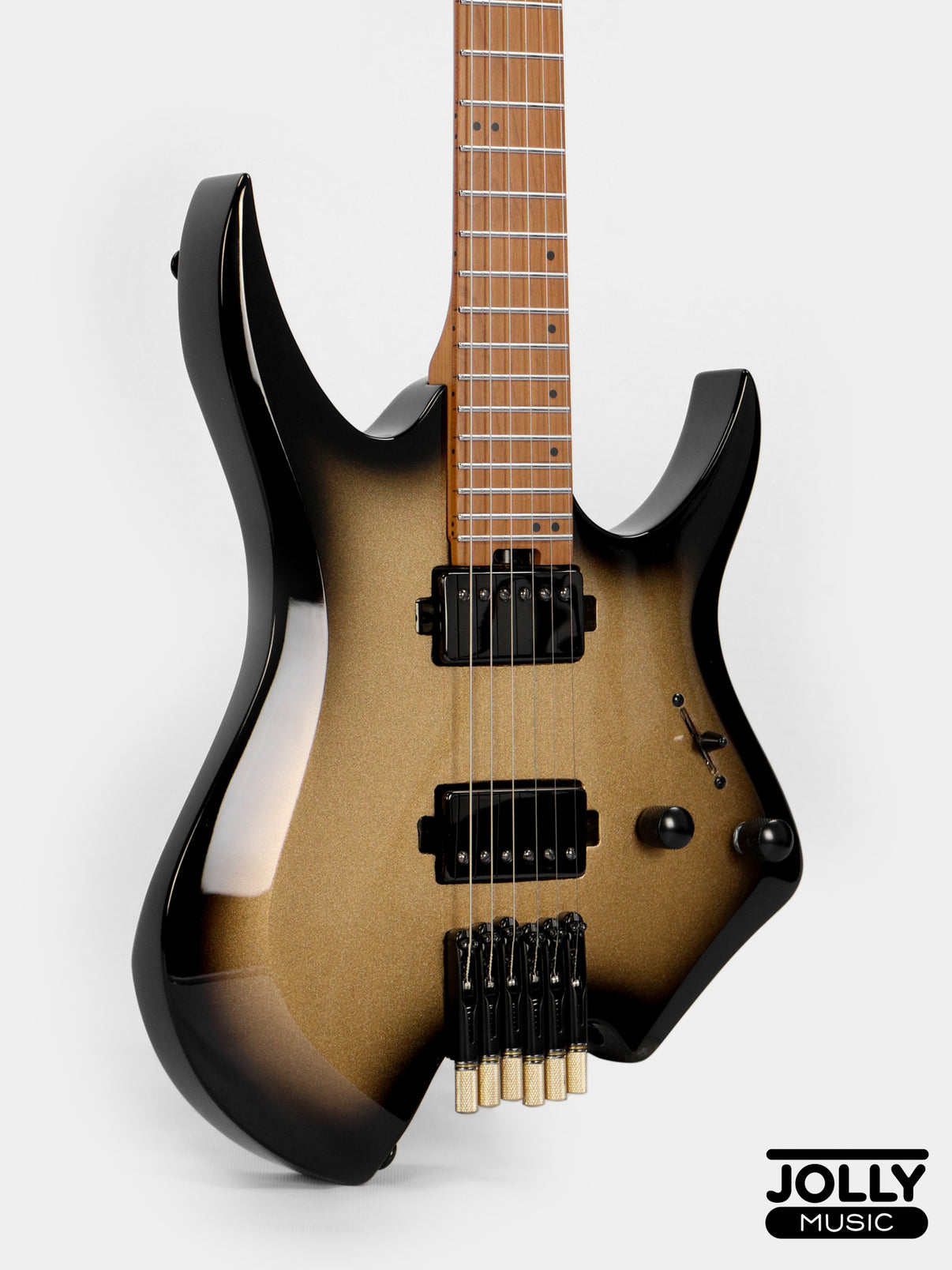 JCraft Aeon Headless Electric Guitar Fixed Bridge Stainless HEF-3 - Go ...