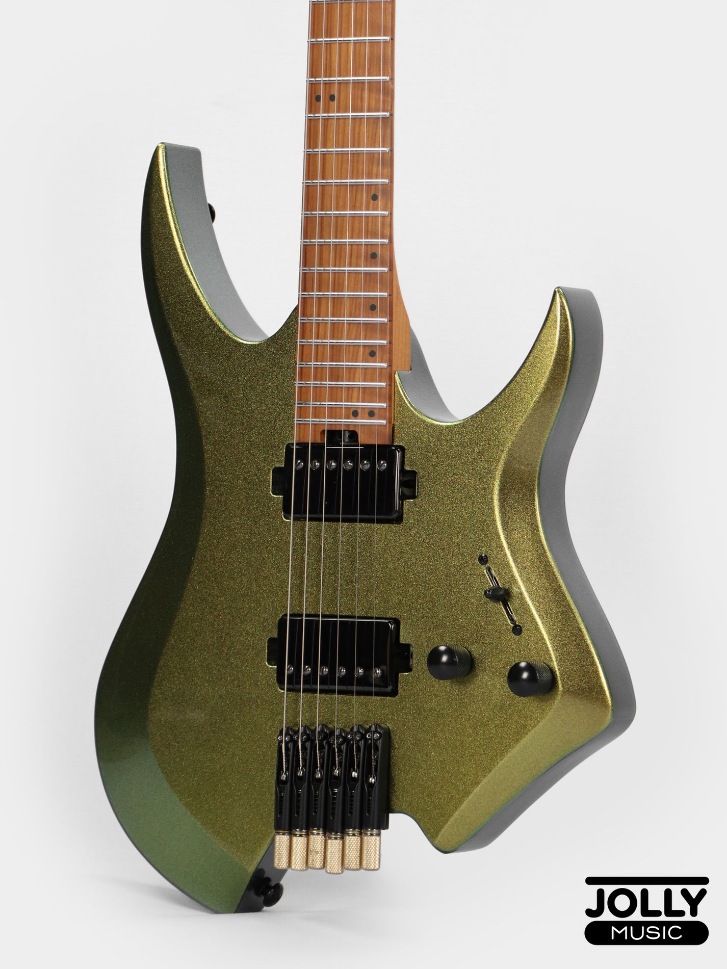 JCraft Aeon Headless Electric Guitar Fixed Bridge Stainless HEF-3 - Gr ...