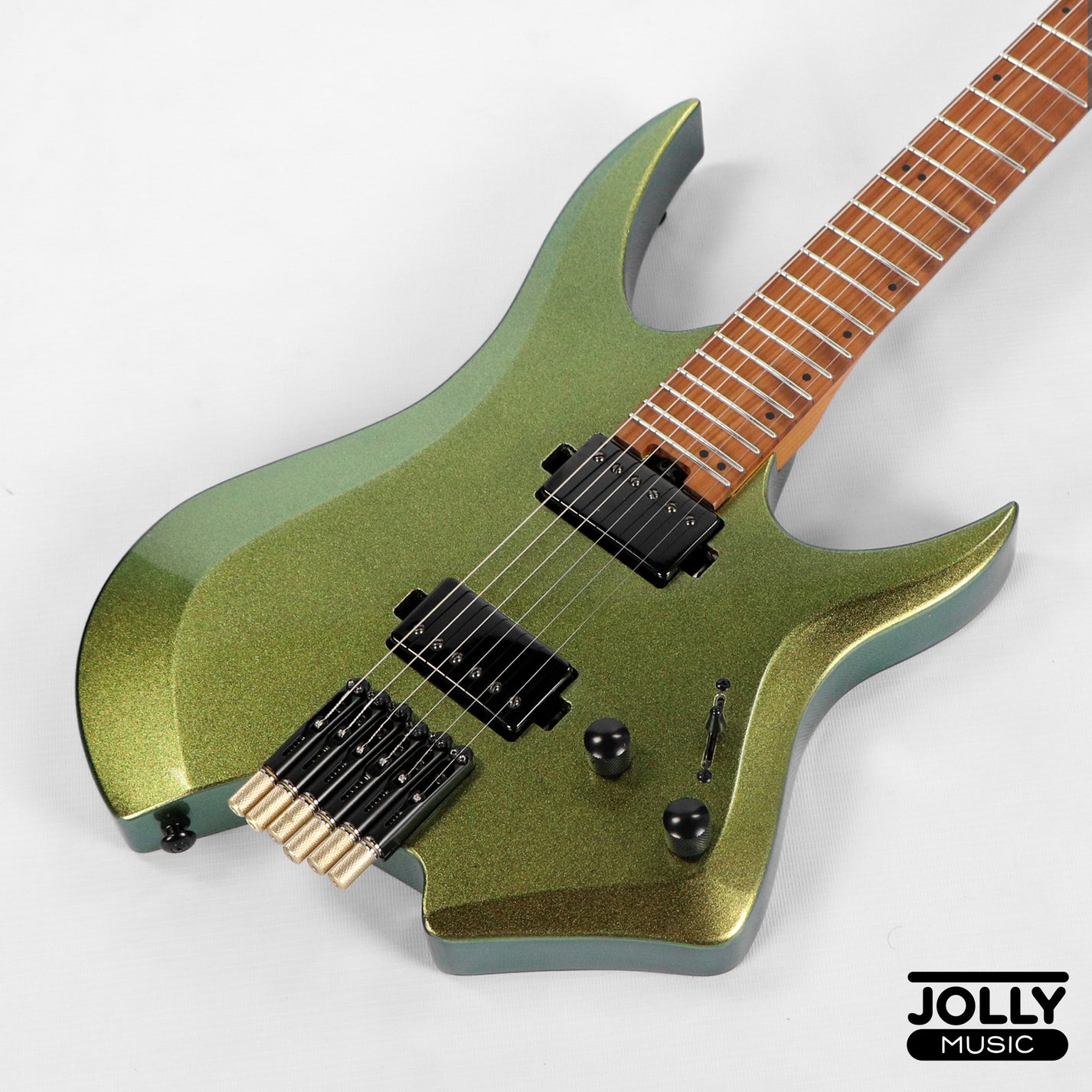 JCraft Aeon Headless Electric Guitar Fixed Bridge Stainless HEF-3 - Gr ...