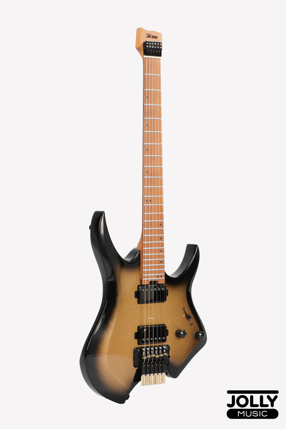 JCraft Aeon Headless Electric Guitar Locking Tremolo Stainless HTR-3 ...