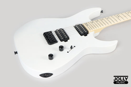 JCraft Bushido X Series BX6-1 Super S-Style Electric Guitar - Satin Wh ...