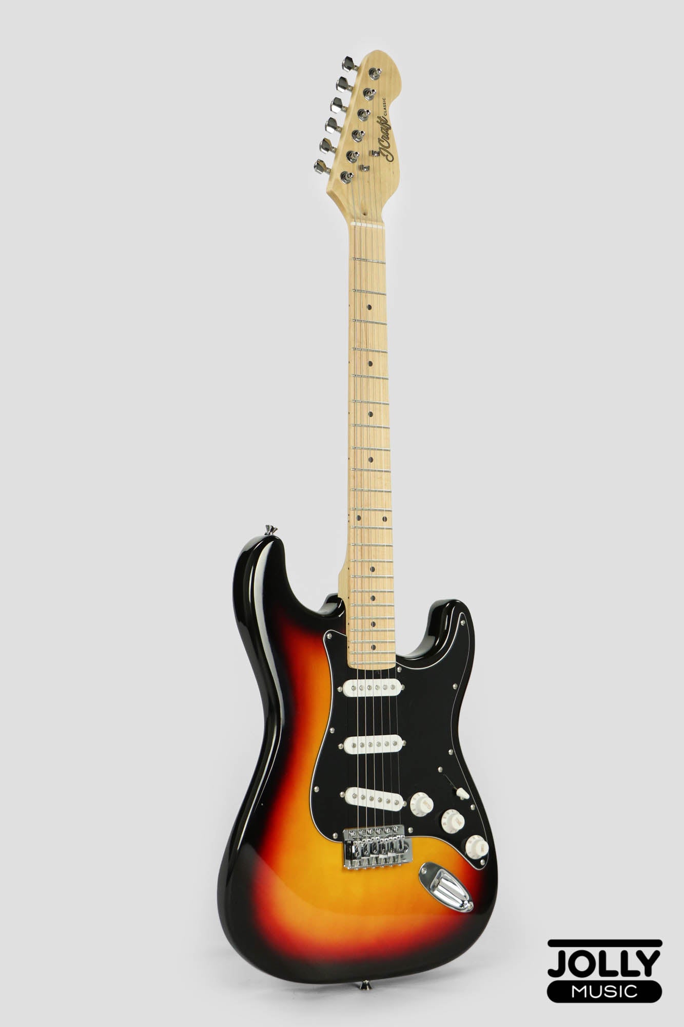 JCraft S-1 S-Style Electric Guitar with Gigbag - Sunburst – Jolly Music