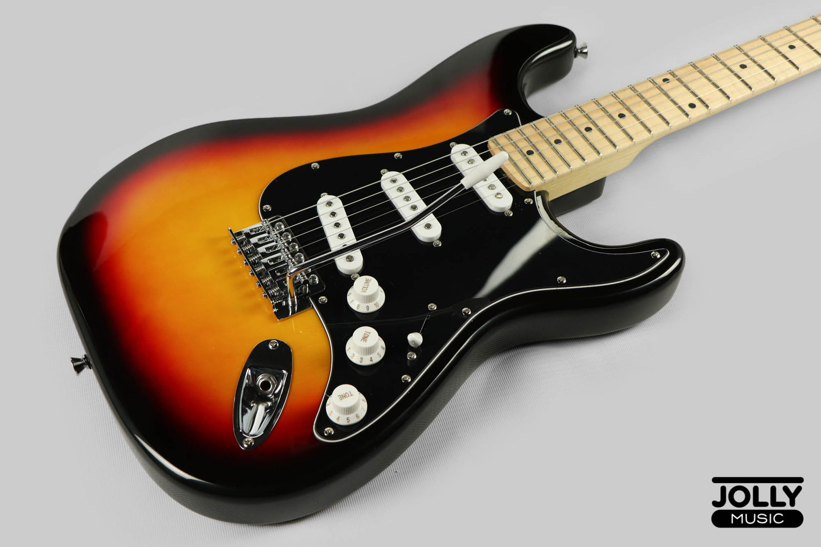 JCraft S-1 S-Style Electric Guitar with Gigbag - Sunburst – Jolly Music