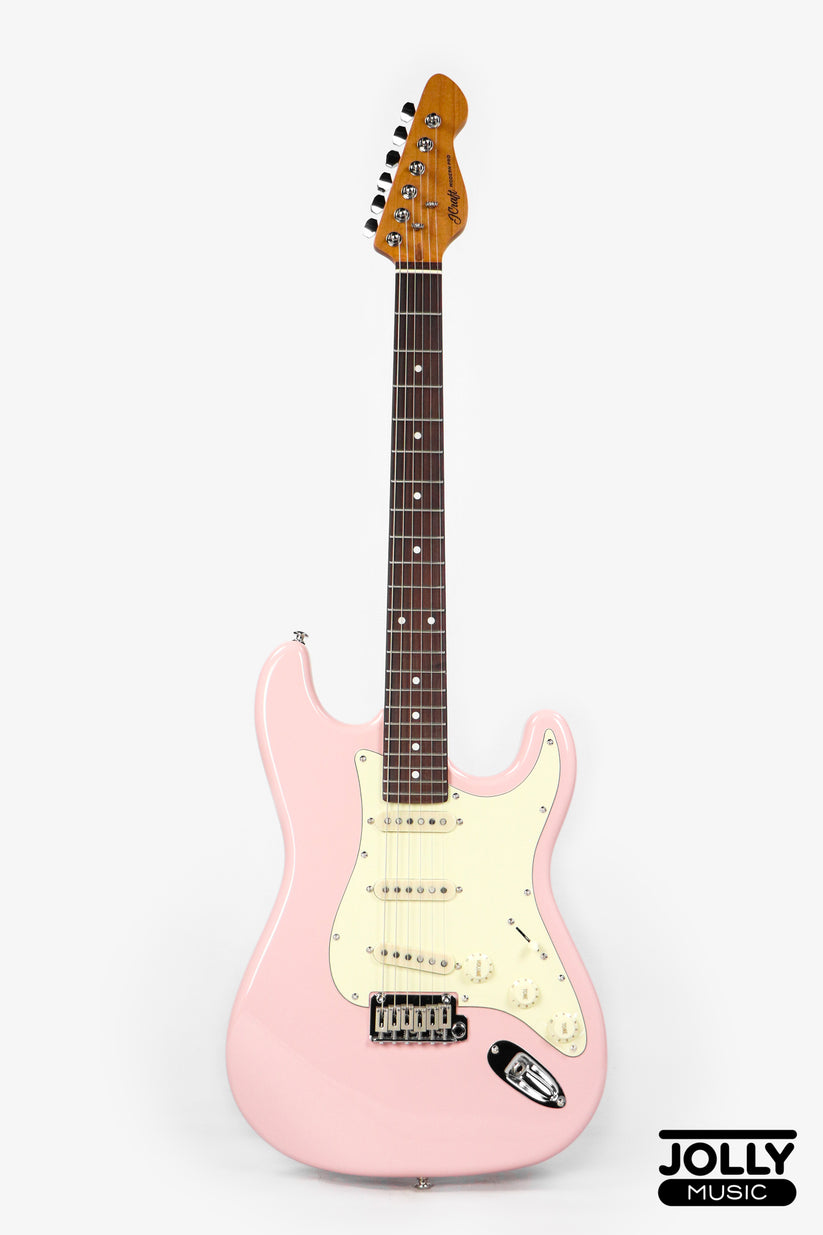 JCraft S-3 Modern PRO SSS Electric Guitar - Shell Pink – Jolly Music