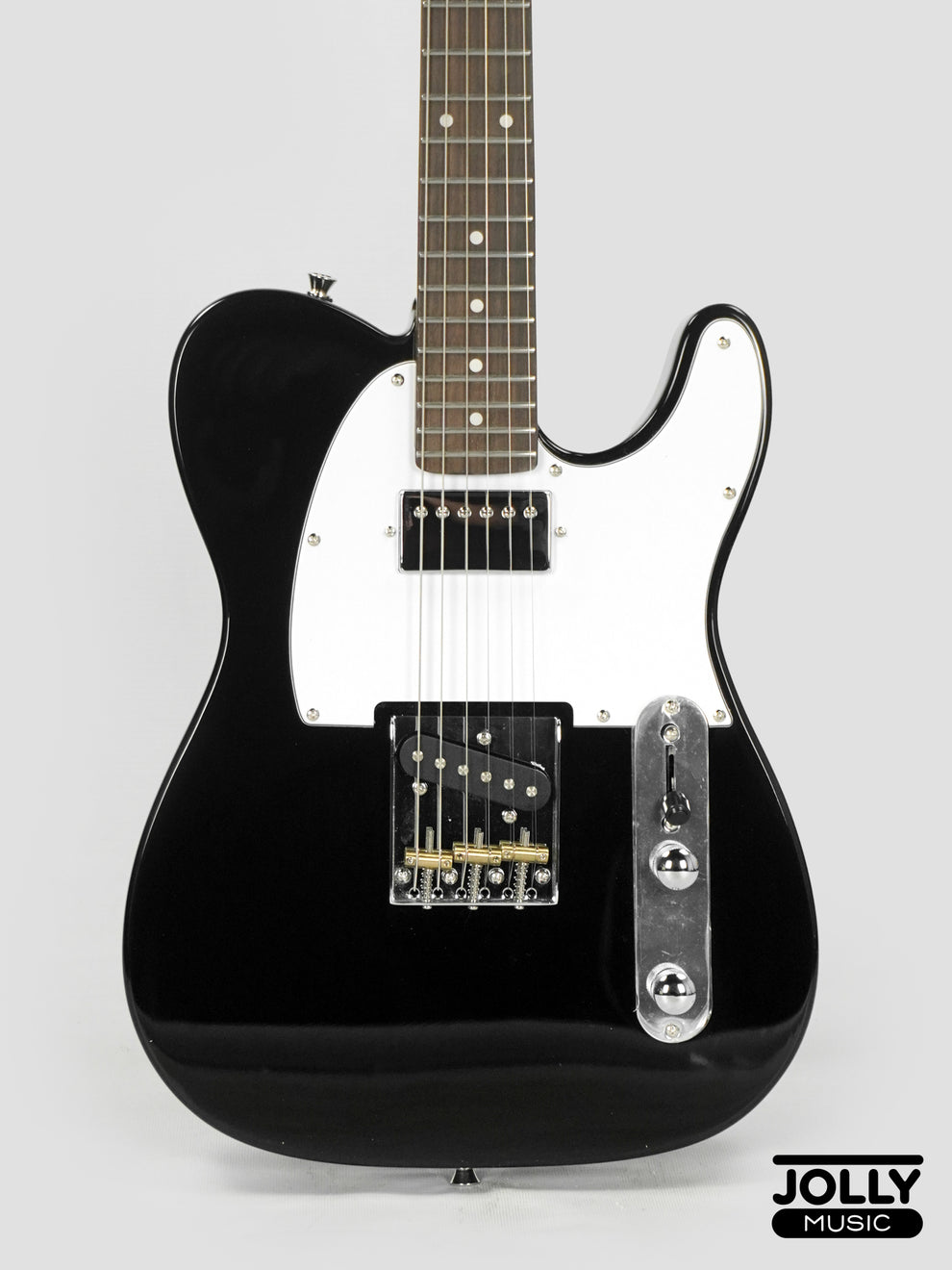JCraft T-2HC Telecaster Stainless Frets Electric Guitar - Black – Jolly ...