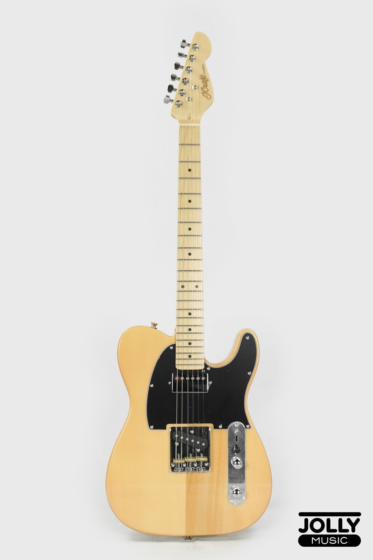 JCraft T-2HC Telecaster Stainless Frets Electric Guitar - Natural ...