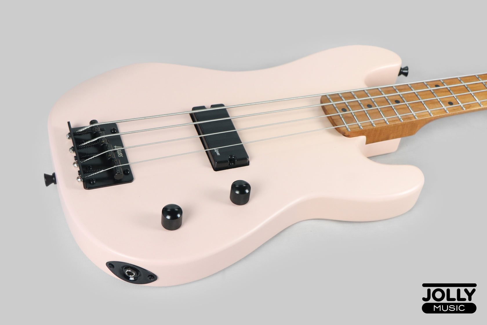 Luxars S-KB20 4-String Mini Bass Guitar - Shell Powder Pink – Jolly Music