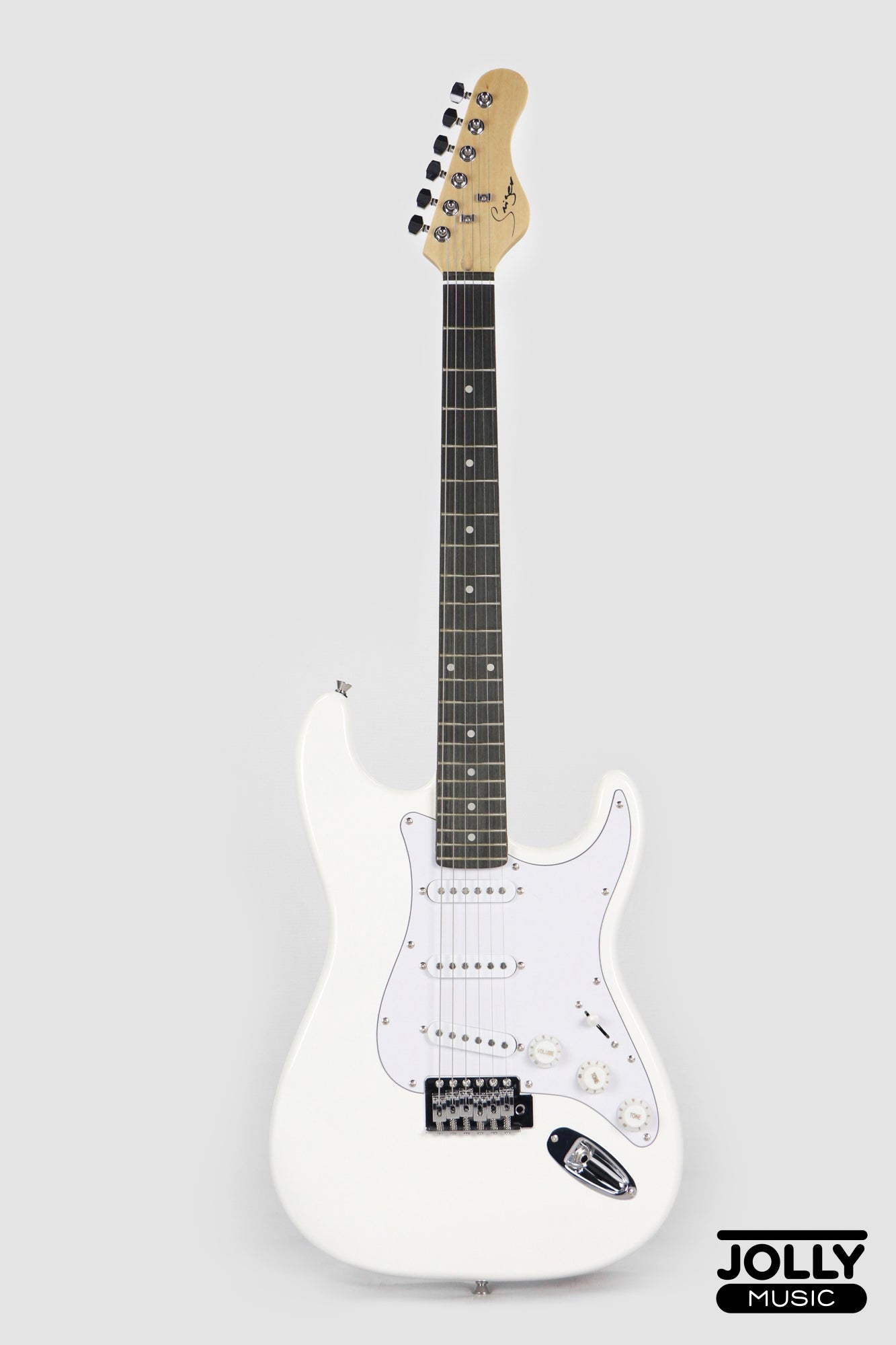 Smiger L-G1 S-Style Electric Guitar - White – Jolly Music