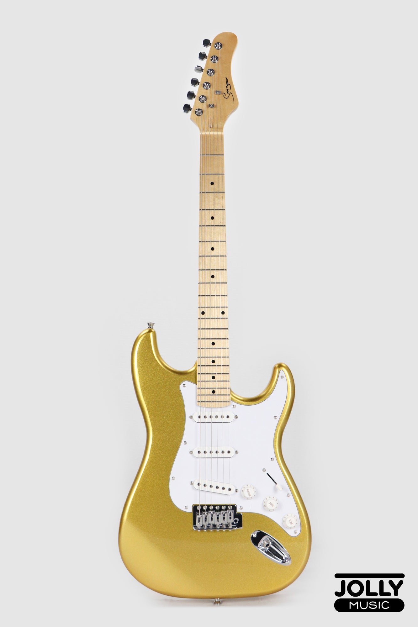 Smiger L-G2 S-Style Electric Guitar - Gold – Jolly Music