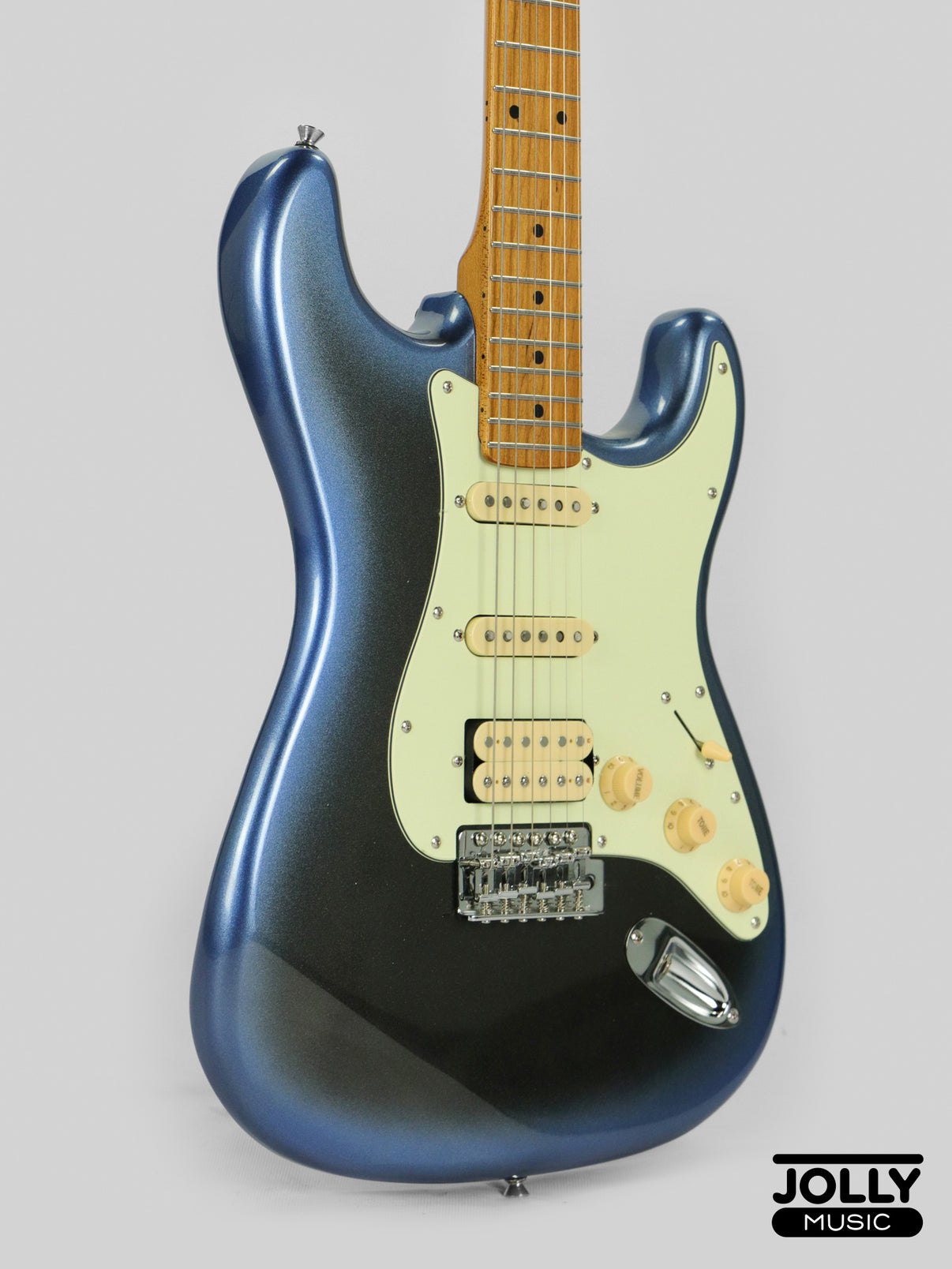 Smiger L-G2 PRO HSS S-Style Electric Guitar High Grade - Dark Blue Bur ...