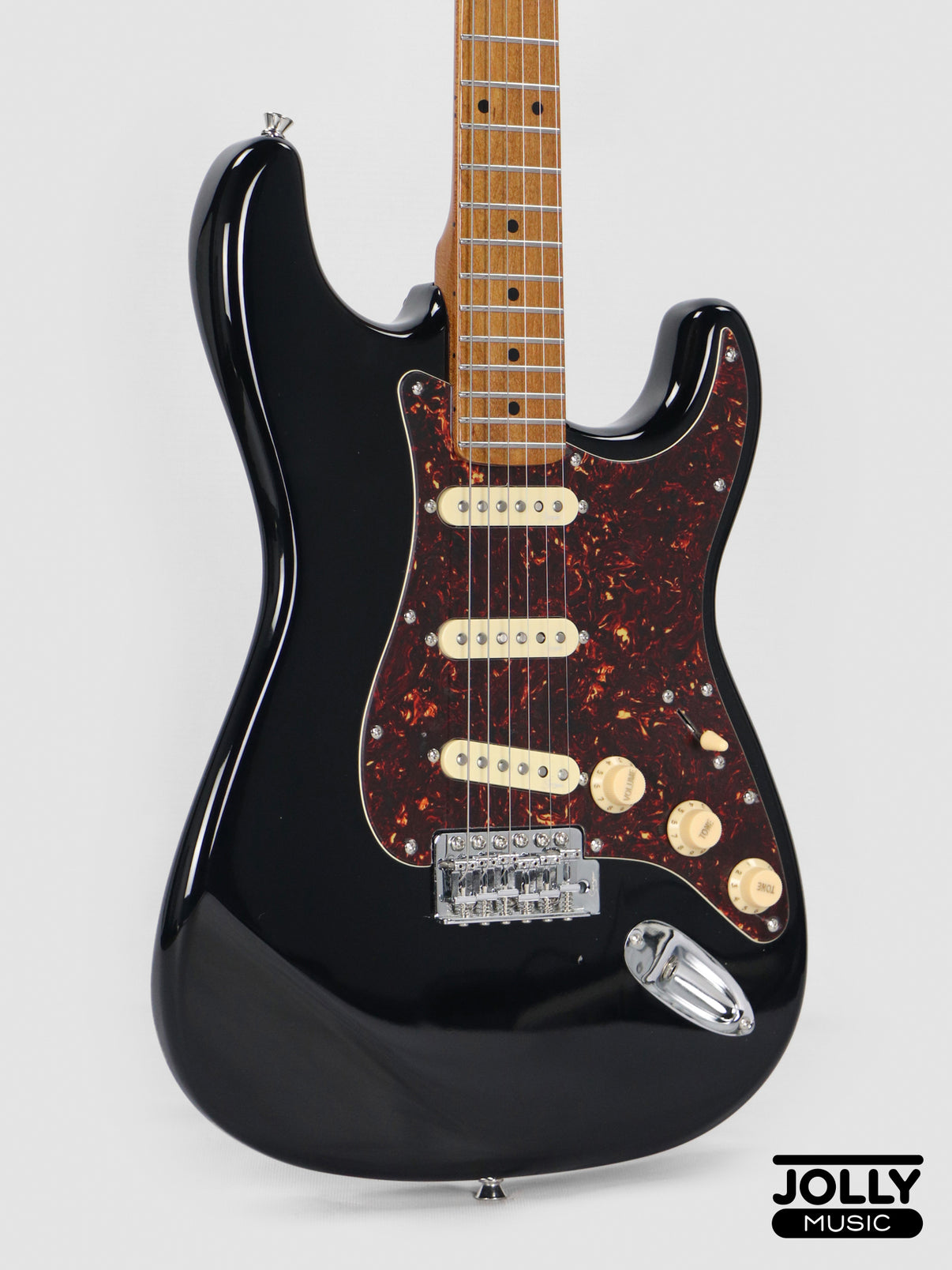 Smiger LG-2-PRO-S S-Style Electric Guitar - Black – Jolly Music