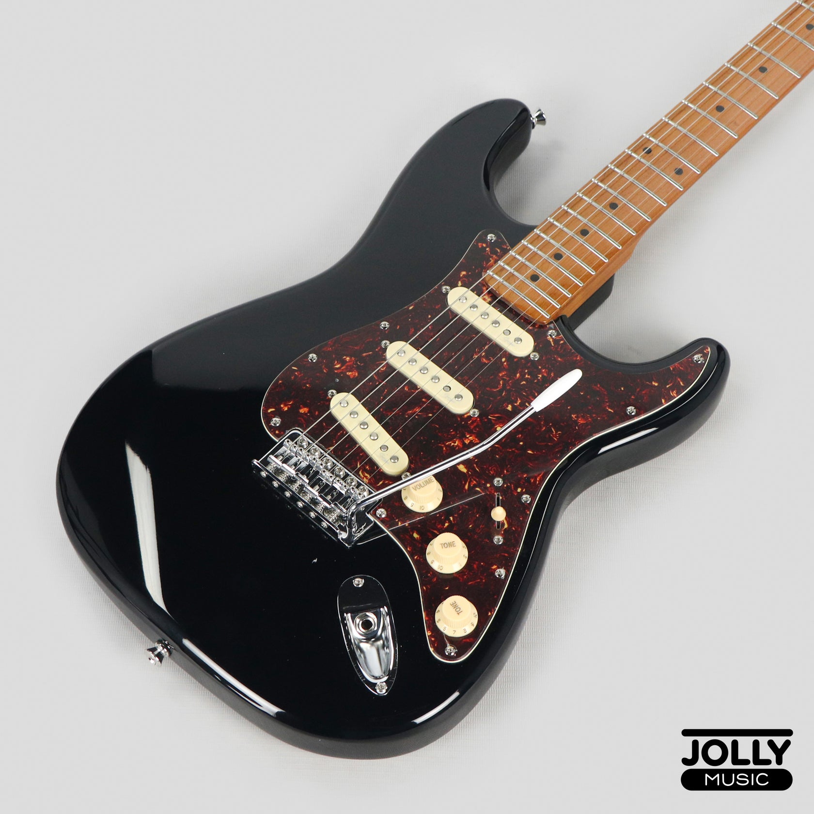 Smiger LG-2-PRO-S S-Style Electric Guitar - Black – Jolly Music