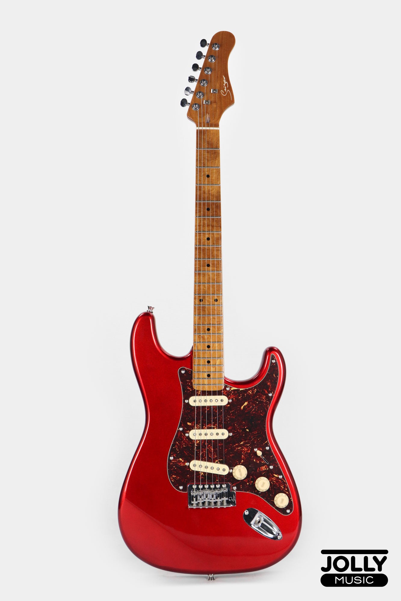 Smiger LG-2-PRO-S S-Style Electric Guitar - Metallic Red – Jolly Music
