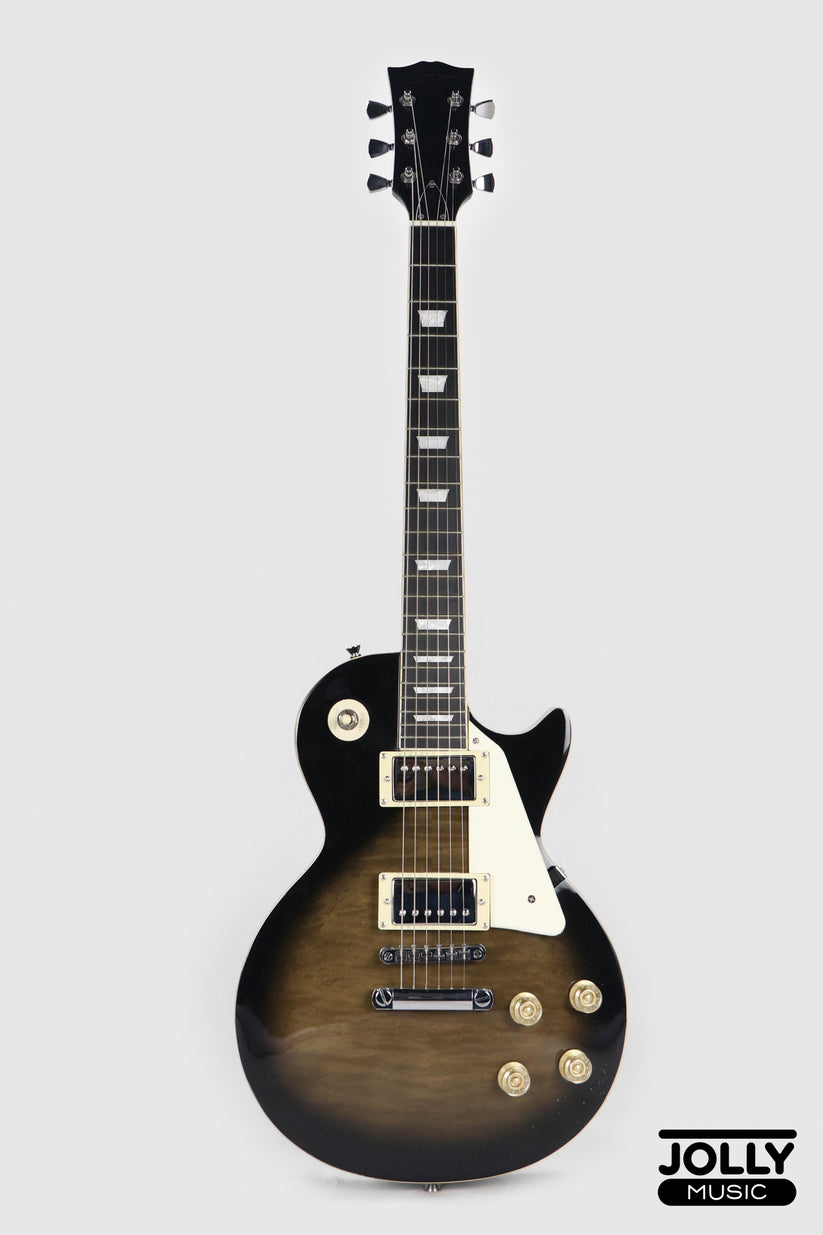 Smiger L-G9-P1 Les Paul Electric Guitar - Transblack – Jolly Music