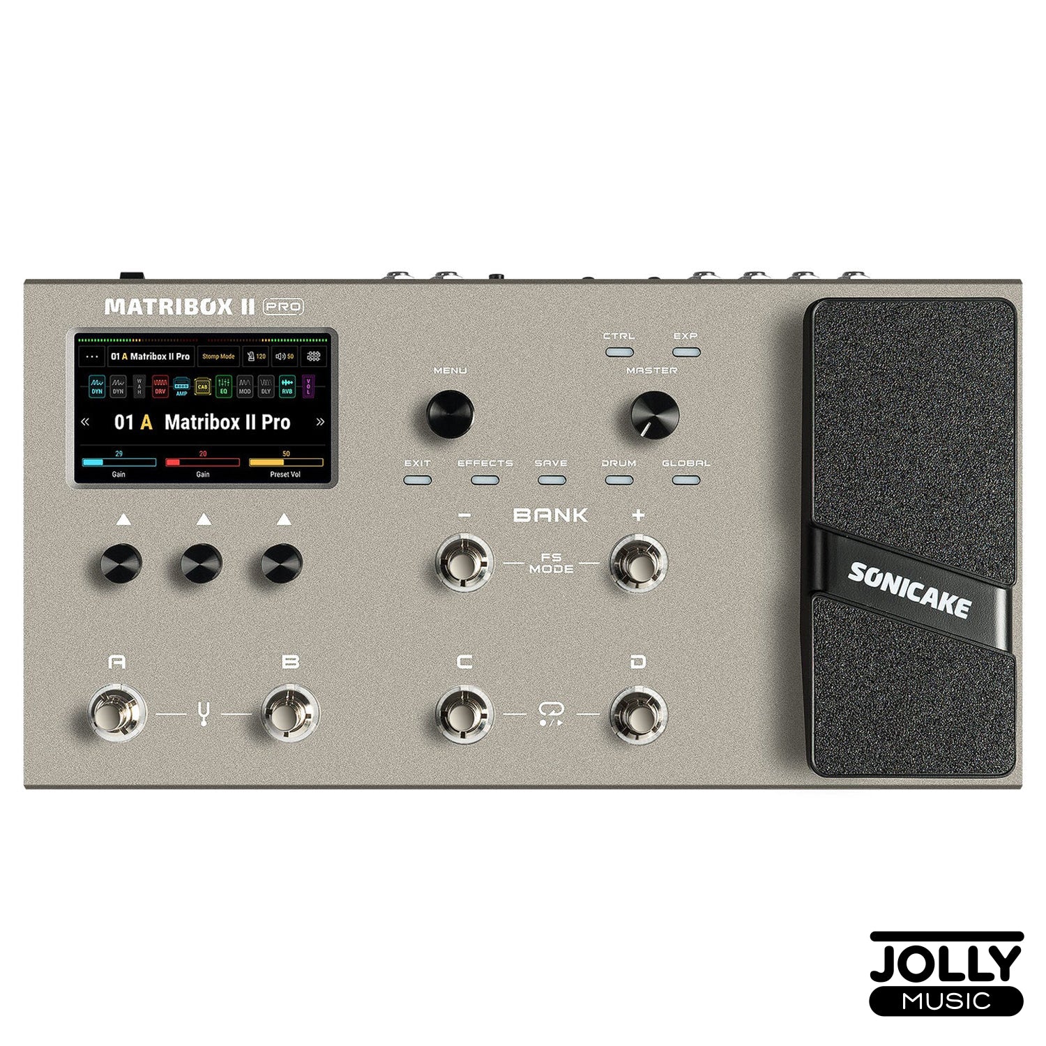 Sonicake Matribox II PRO QME-200BK Multi-Effects Pedal - Black – Jolly ...