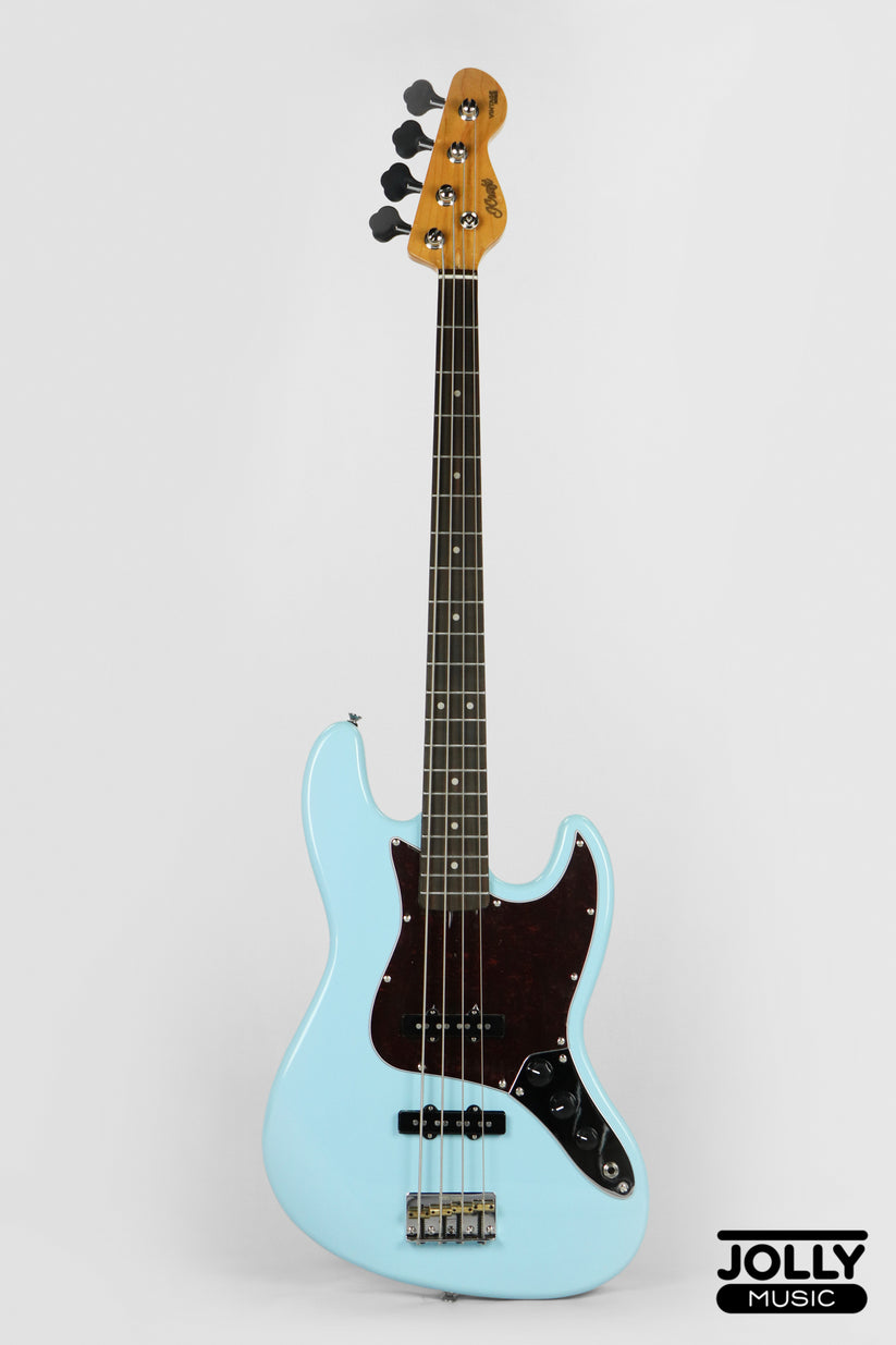 JCraft JB-3V J-Offset 4-String Bass Guitar - Sonic Blue – Jolly Music