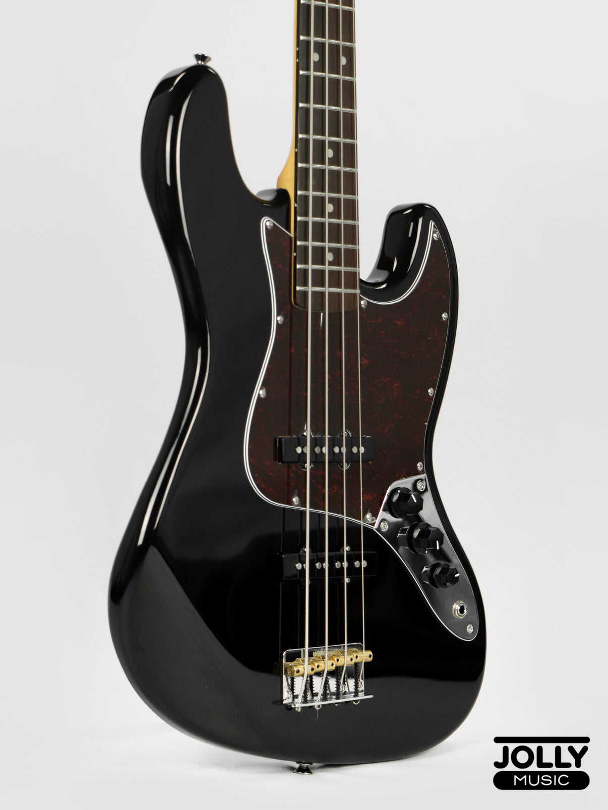 JCraft JB-3V J-Offset 4-String Bass Guitar - Black – Jolly Music