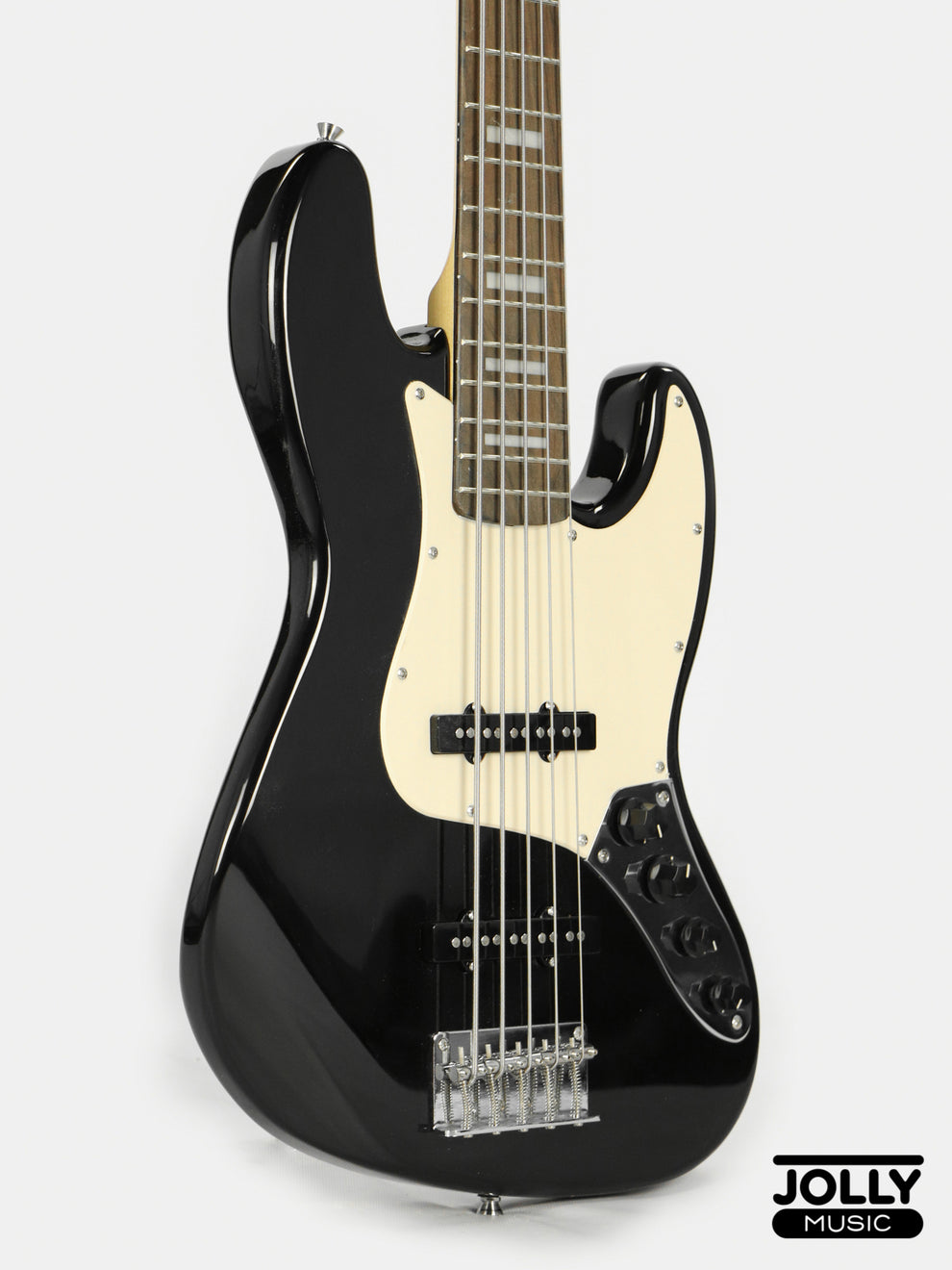 JCraft JB-2A J-Offset 5-String Bass Guitar - Black – Jolly Music