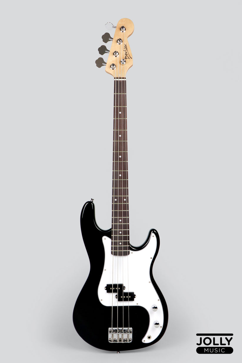 Deviser LB-1 Electric PB Series Guitar (Black) with Cable, Strap, and ...