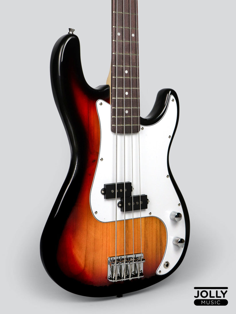 Deviser LB-1 Electric PB Series Guitar (Sunburst) with Cable, Strap, a ...