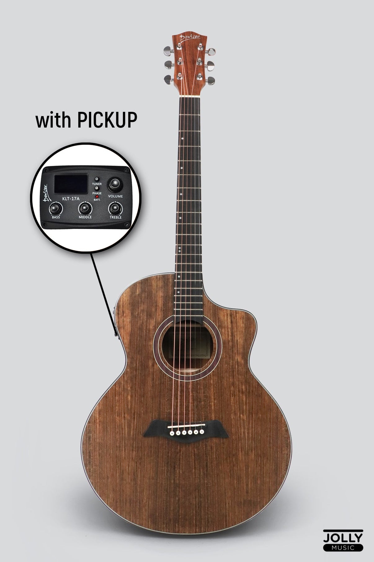 Deviser LS-150 EQ OM Acoustic-Electric Guitar – Jolly Music