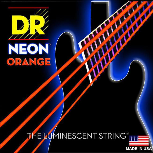 DR Neon Orange 4-String Bass Guitar Strings with K3 – Jolly Music